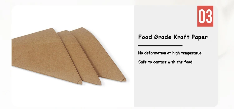 Disposable Food Packaging Fast Food Box With Dripping Ketup Sauce Kraft