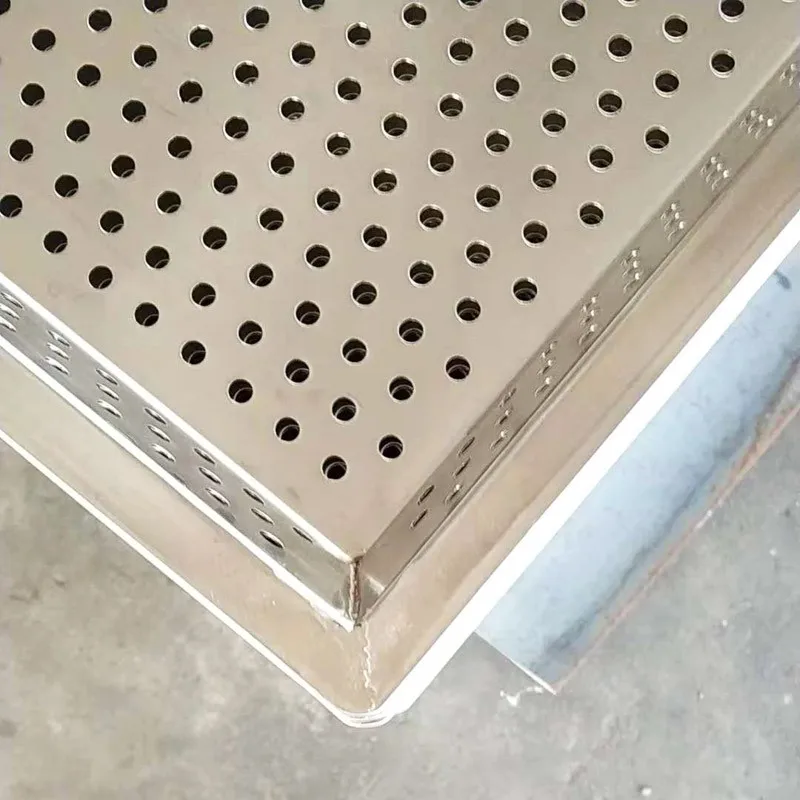500x800mm Stainless Steel Eel Drying Perforated Trays