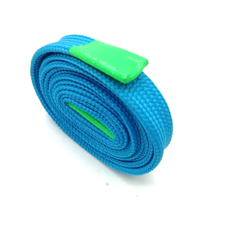 Hot Selling Polyester Flat Drawstring Cords with Silicone Dip Ends