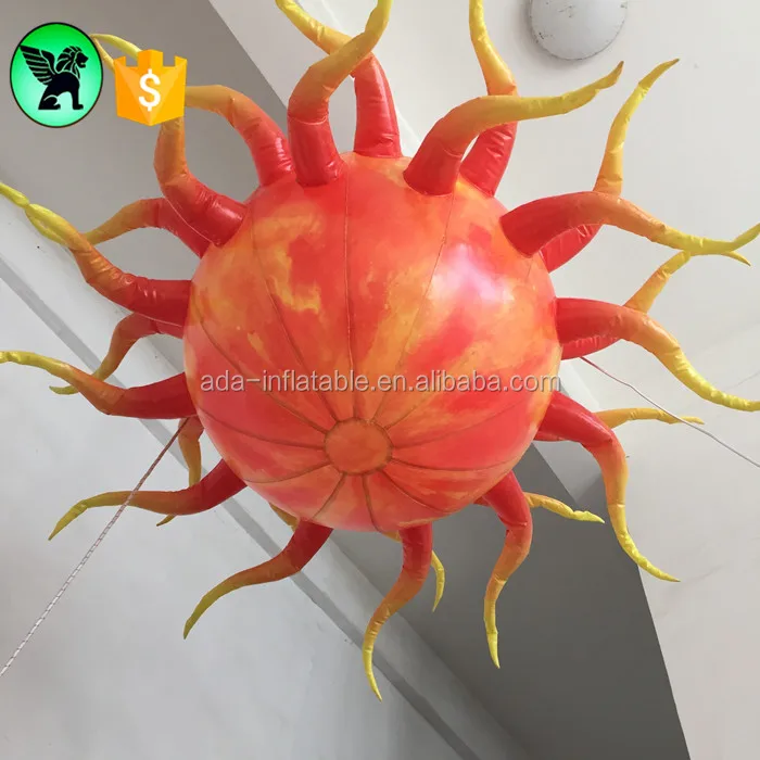 2m Stage Hanging Decoration Sun Inflatable Customized Giant Inflatable ...
