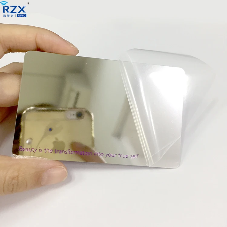 Customized CR80 Mirror Card - Free Sample Credit Card Size