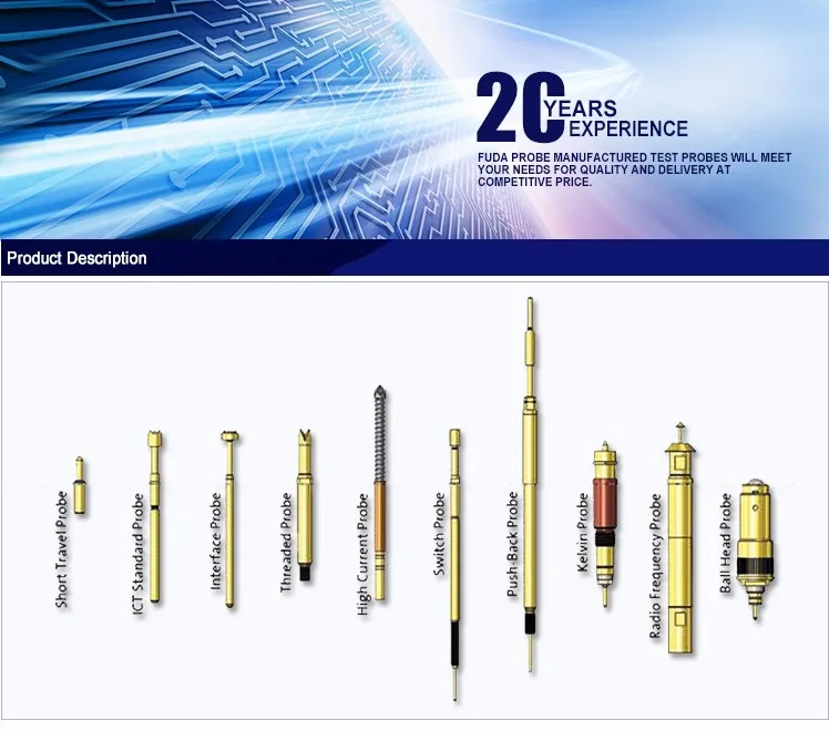 China Manufacture Ict Test Probe Pogo Pin For Wholesales - Buy Ict Test ...