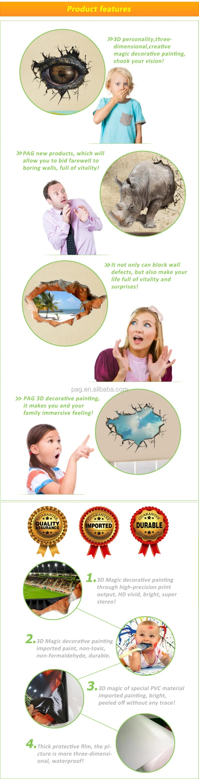 Skirting Lines Wall Sticker Living Room Bedroom Nursery Flooring ...