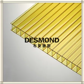 Ge Lexan Twin-wall Yellow Polycarbonate Sheet Hollow Pc Sheet - Buy ...