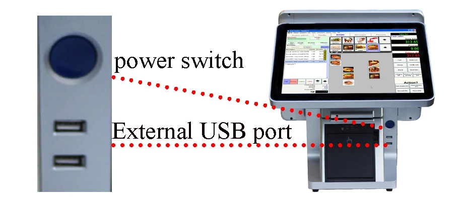 Compos Xb 15" Touch Screen Android Pos System With Embedded Printers ...