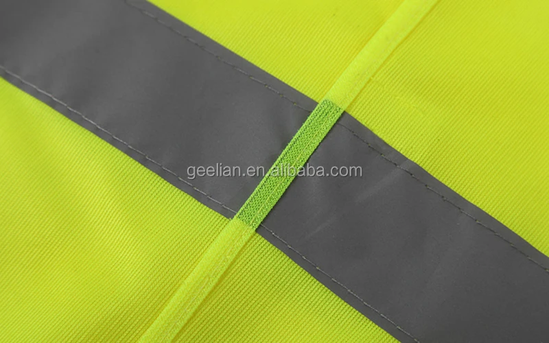Pantone Color Hi Viz V Shape Fleece Elastic Safety Vest Supplier ...