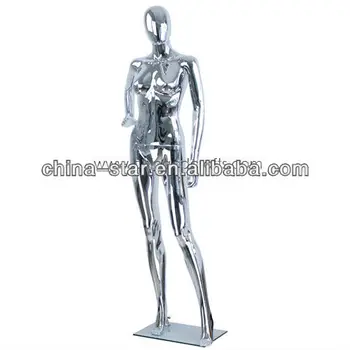 2015 New Design Female Chrome Silver Mannequin,Silicone Torso Female ...