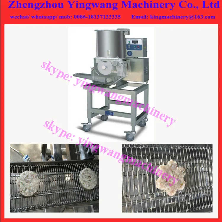 Hamburger Patty Maker / Meat Vegan Burger Paddty Shaper Moulder Machine ...