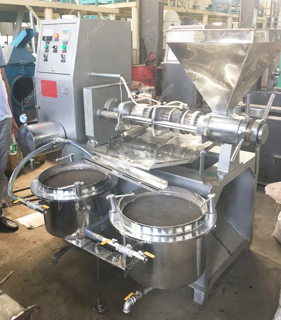 Multi-functional Automatic Screw Cold Sesame Olive Oil Refinery Press ...