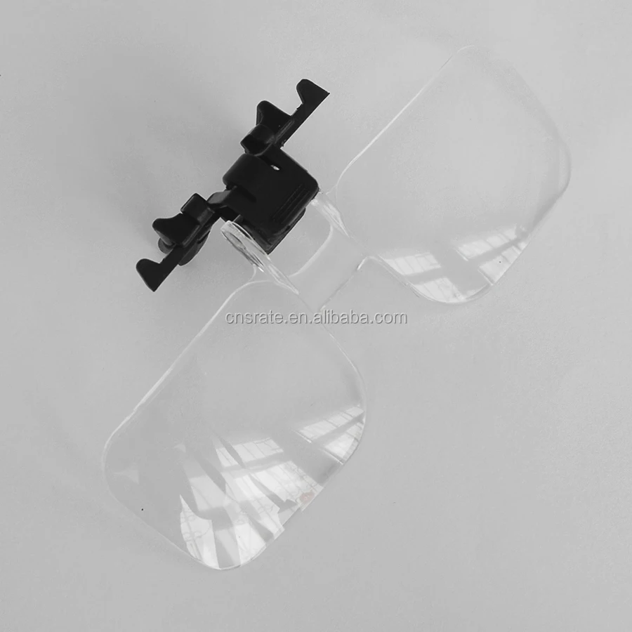 2X Surgical Magnifying Glass Clip on Eye Glasses Magnifier