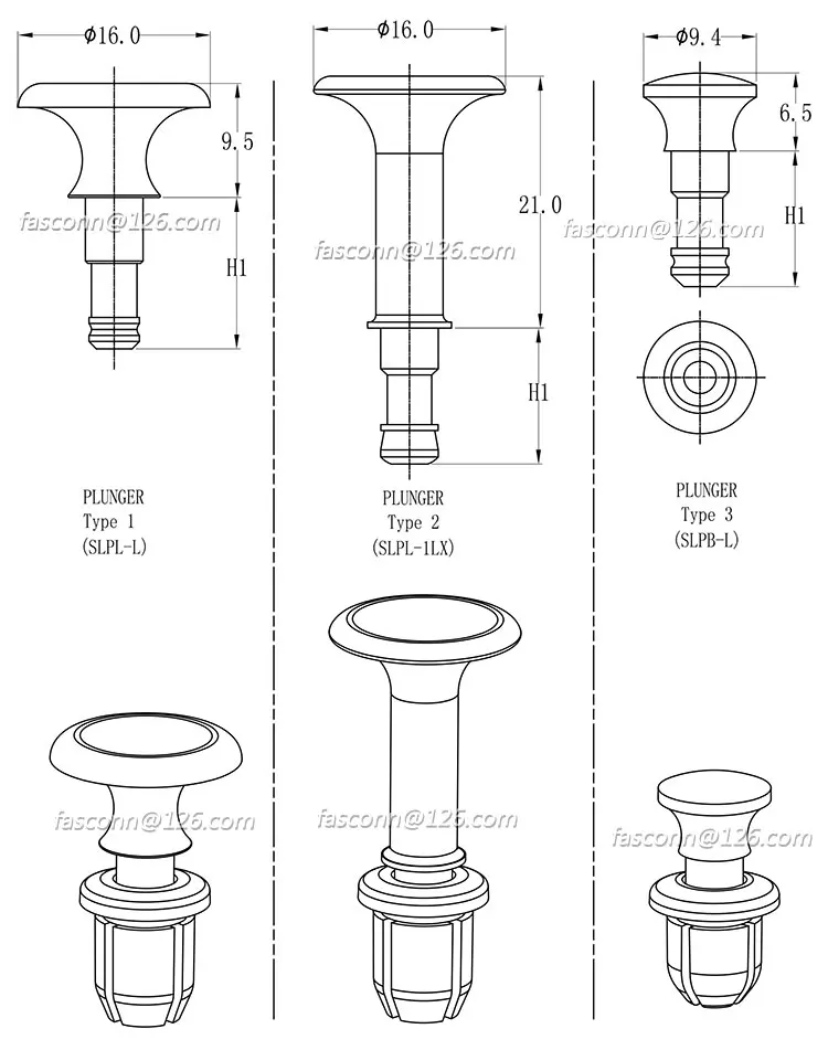Plunger Catptive Panel Snap Latch - Durable Nylon Fasteners