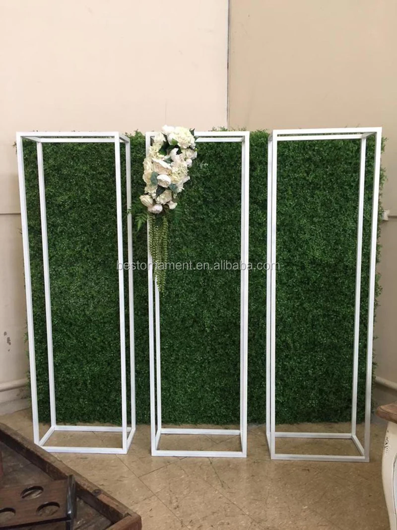 Wedding Backdrop Arch - Modern Flower Stand with Metal Grid