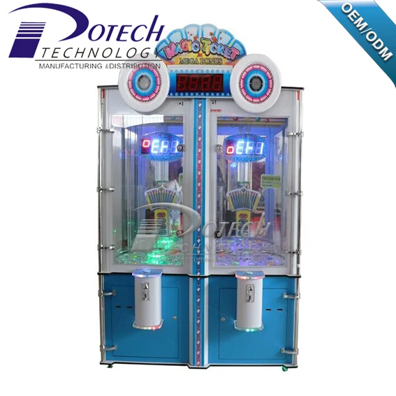 Coin Operated Arcade Game Machine Magic Ticket Vending Machine - Buy ...