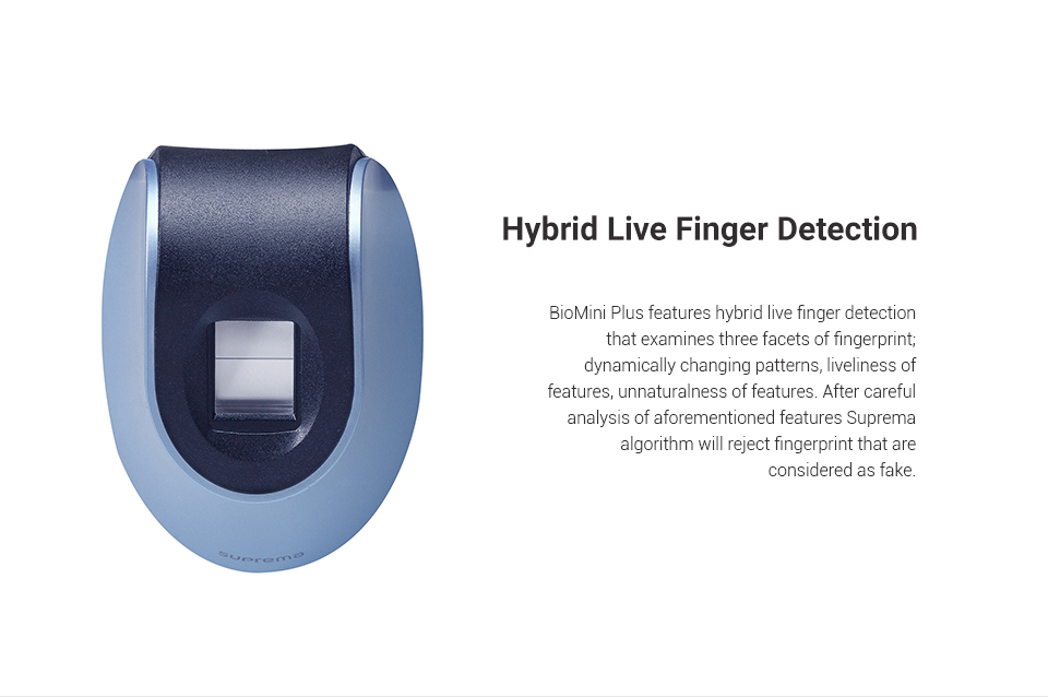 Suprema Biomini Plus - Mini Fingerprint Reader with Face Recognition