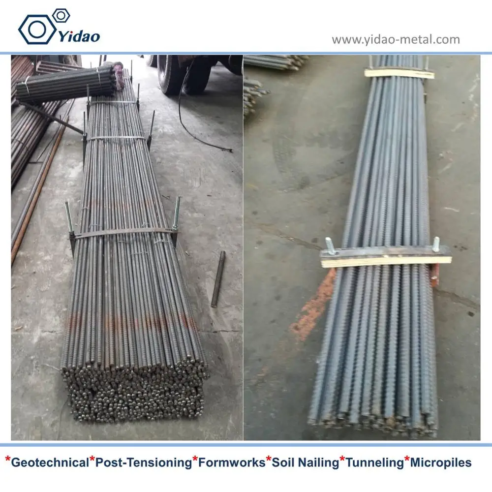 High Strength Prestressed Concrete Steel Bar With Accessories - Buy ...
