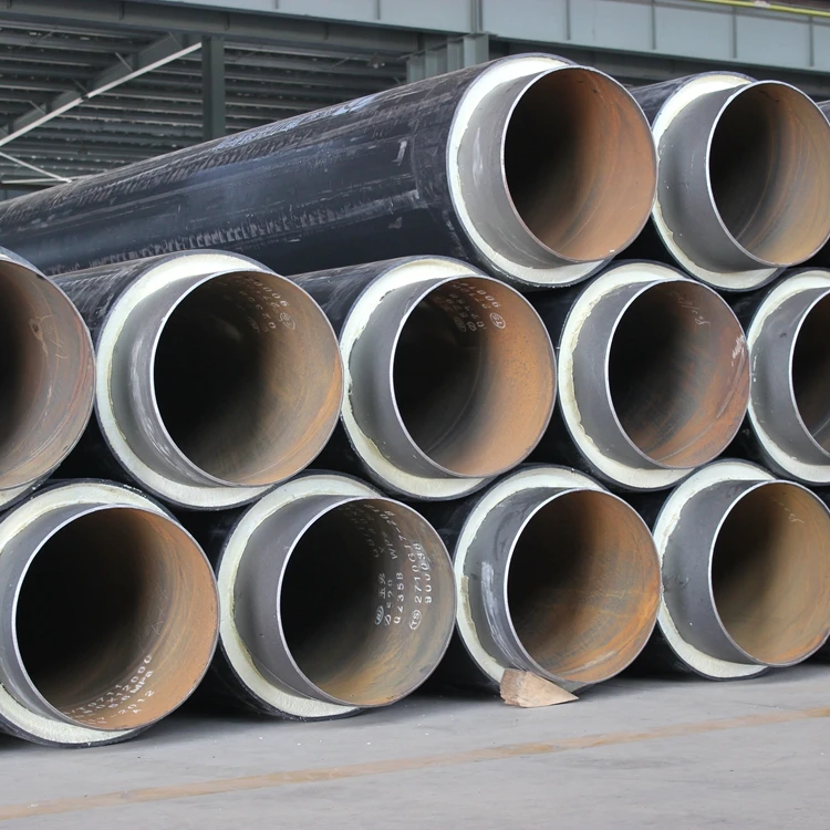 Black Welded Pipes Urban Underground Direct Buried Pre Insulated Dn350 ...