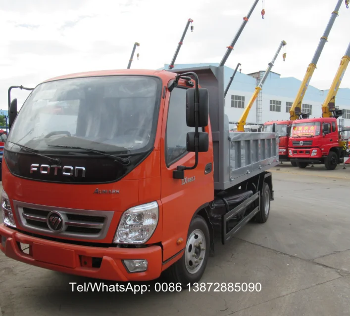 Cheap Price Foton 4 Ton 5 Cubic Meters Small Mini Tipper Lorry 5m3 ...