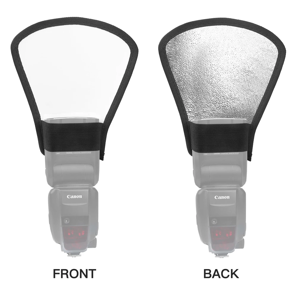 Two-sides Flash Diffuser Softbox Silver/white Camera Reflector For ...