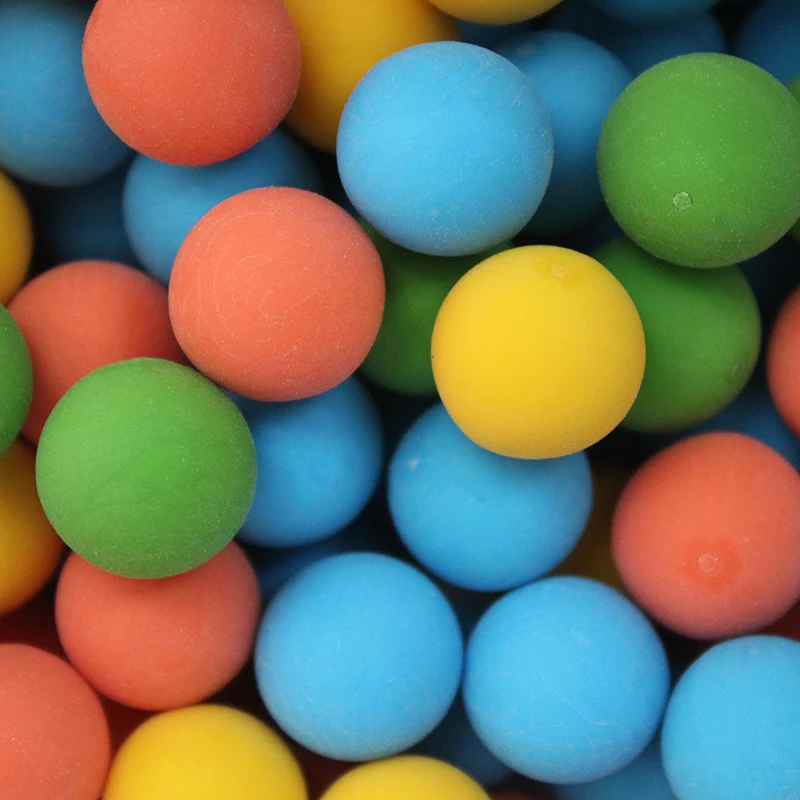 500 Rounds /bag 0.68cal Rubber Reusable Ball For Paintball Training ...