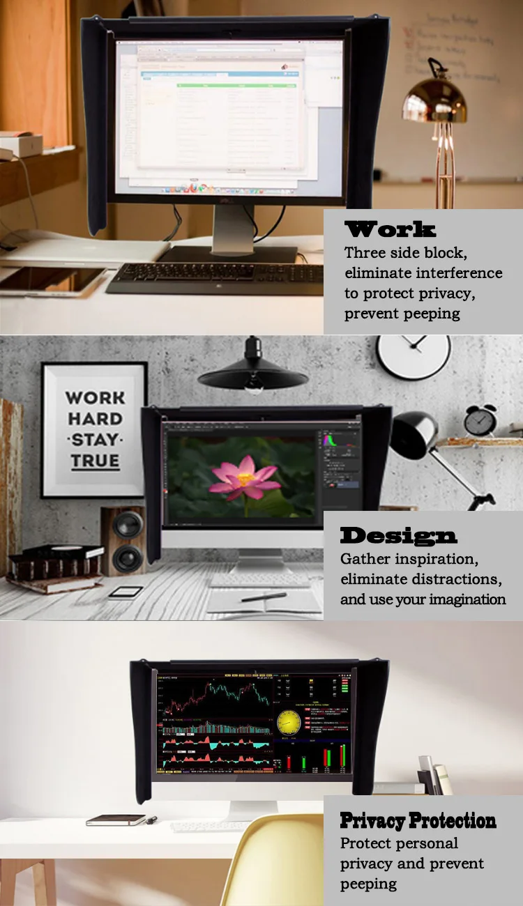 Computer Monitor Shade Printing Picture Modification Design Light ...