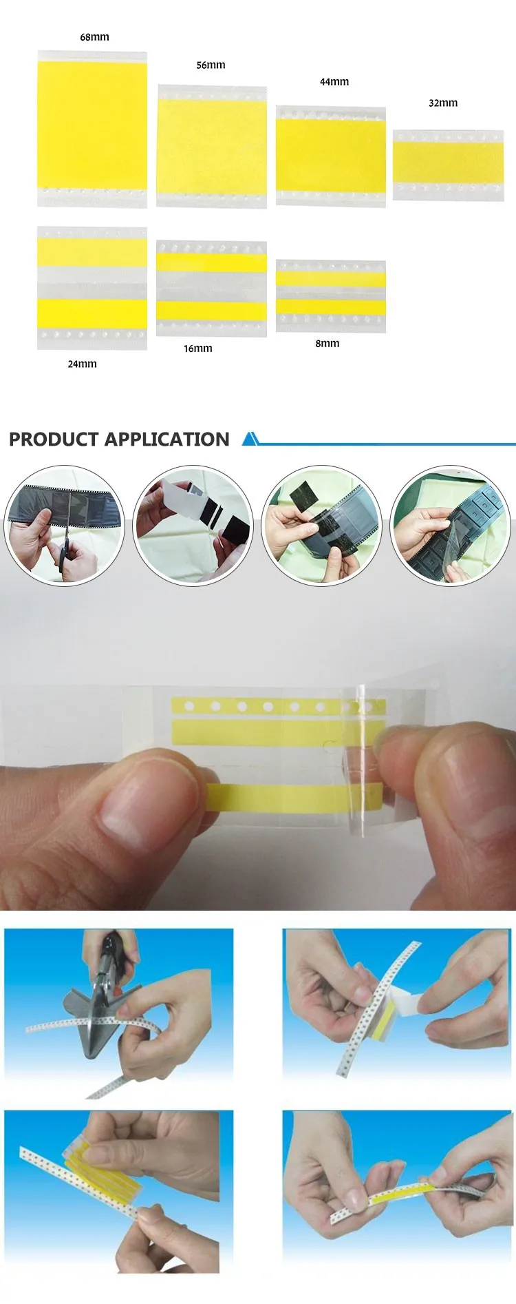 Smt Single Splice Adhesive Tape Smd Joint Tape Connector - Buy Yellow ...