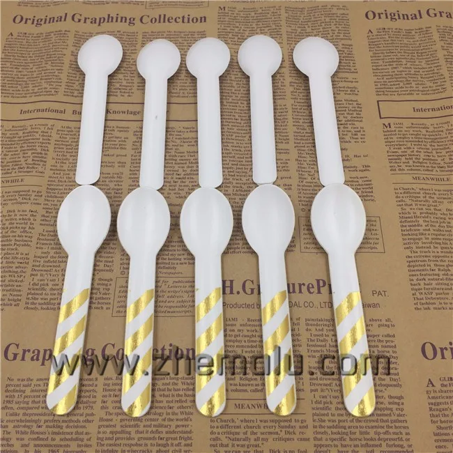 High Quality Food Safe Custom Printing Strong Disposable Paper Spoon ...