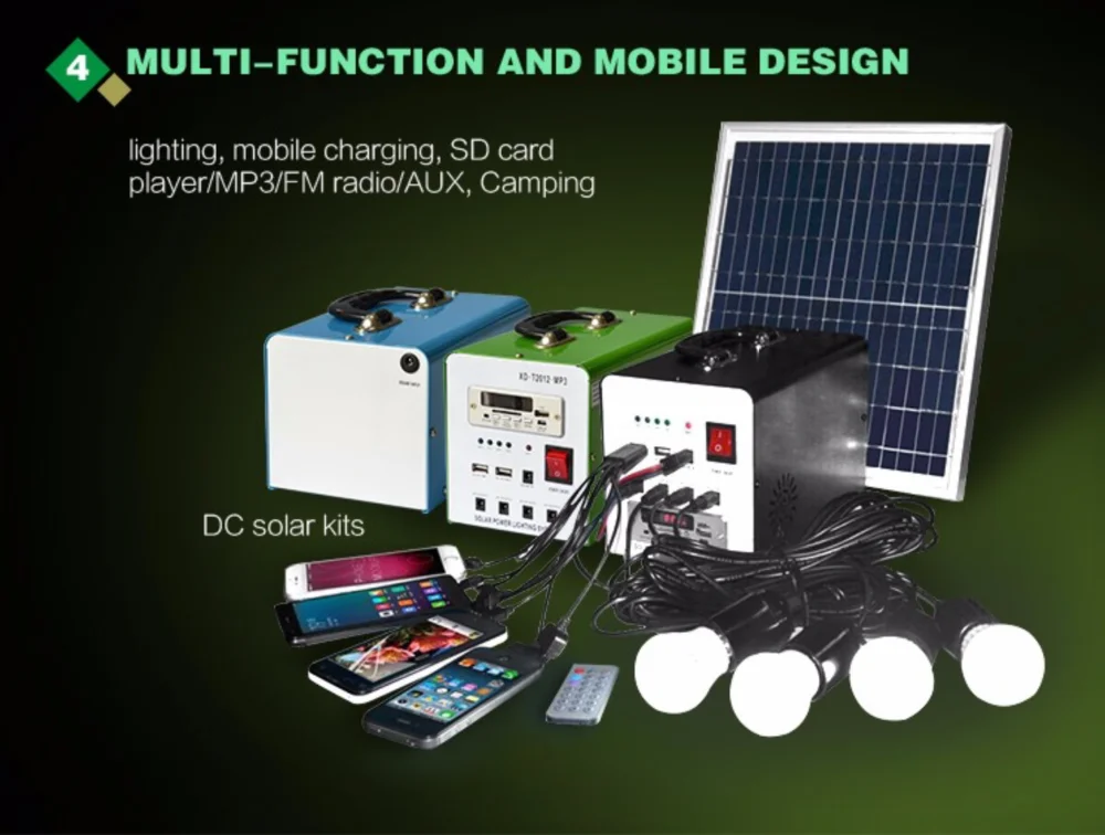 Dc Solar Kit 40w With 9ah Battery Working 24h Factory Price - Buy Solar ...