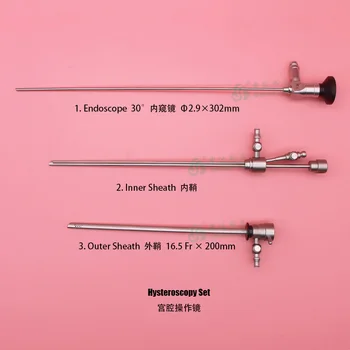 30 Degree Hysteroscope Set 2.9*302mm Medical Equipment Hospital ...