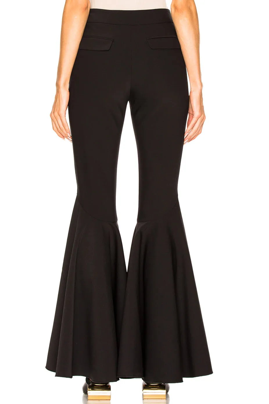 Wholesale Latest Black Bell Bottom Pants Women Casual Pants - Buy Women ...