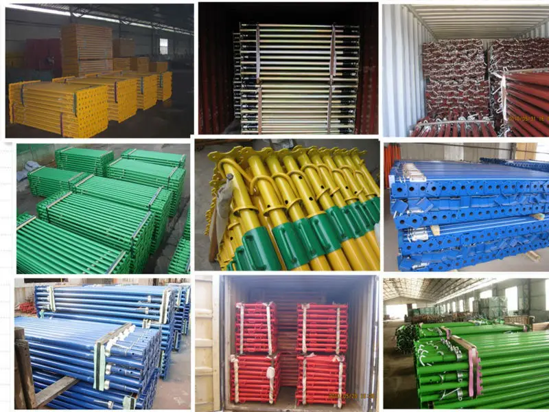 Light Duty Adjustable Construction Scaffolding Pole Acrow Props