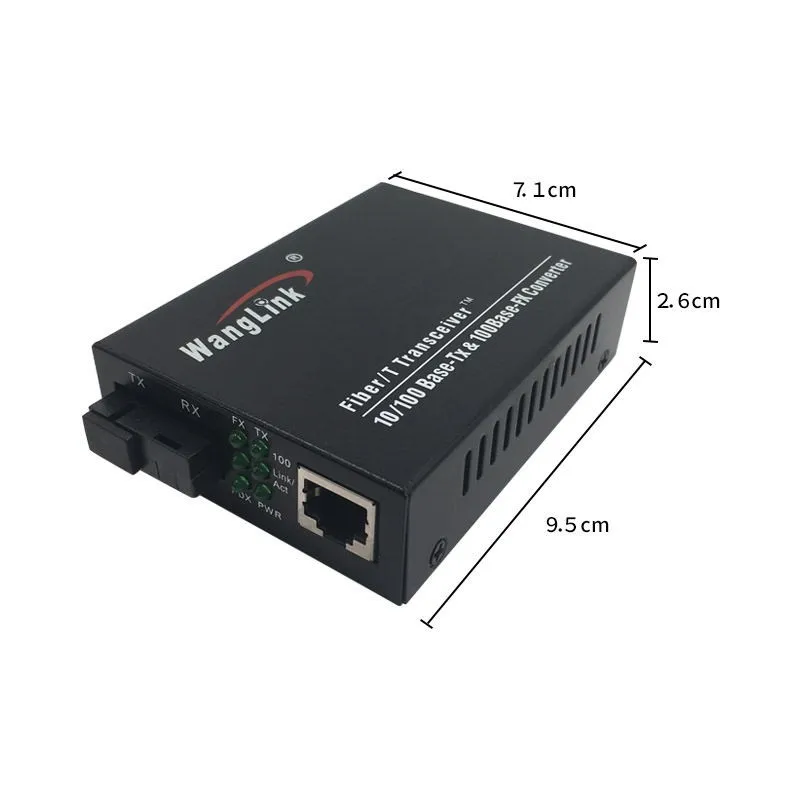 100mbps Single Mode Sc Media Converter Optical Fiber Transceiver - Buy ...
