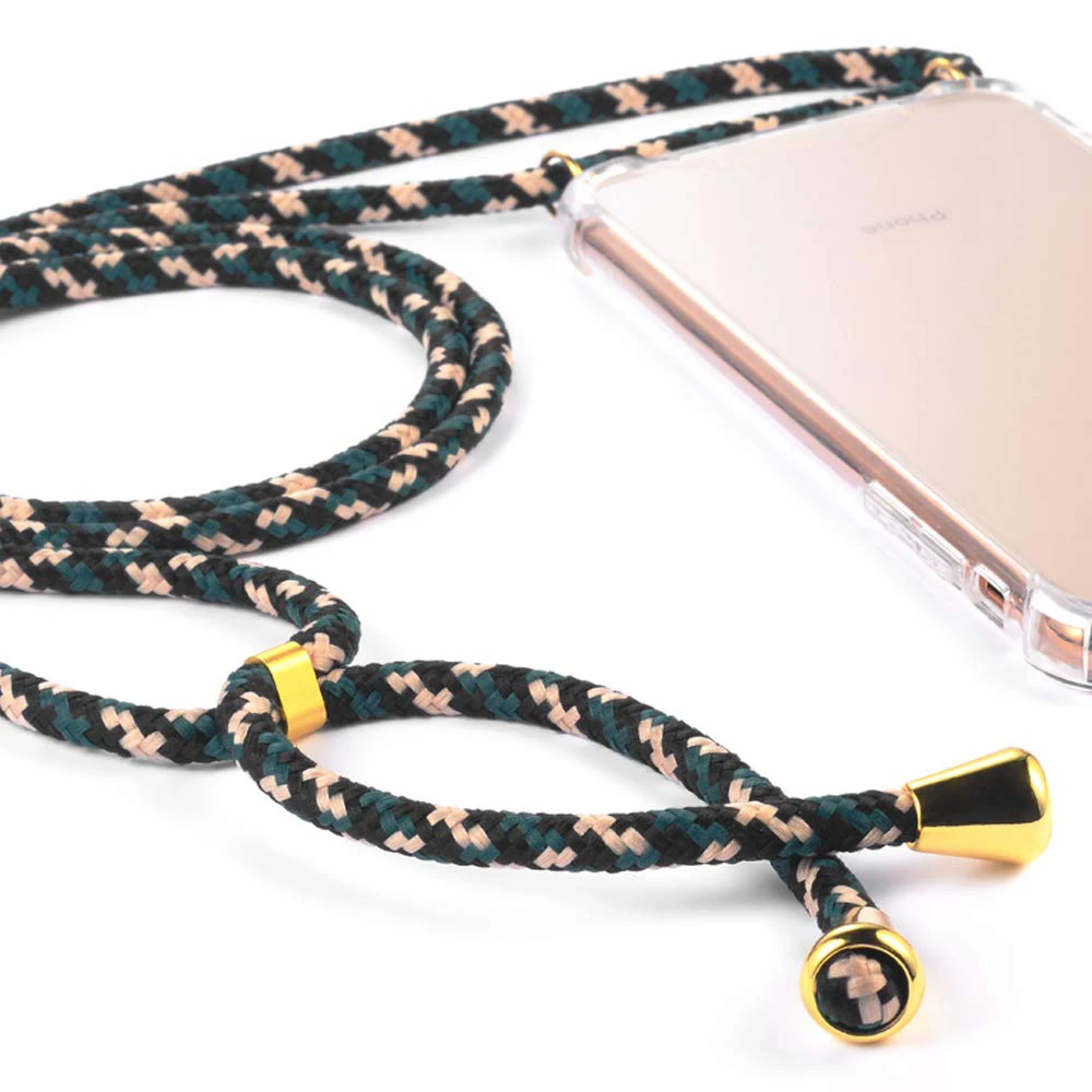Cell Phone Necklace Holder Case Mobile Cover With Cord Strap For Iphone ...