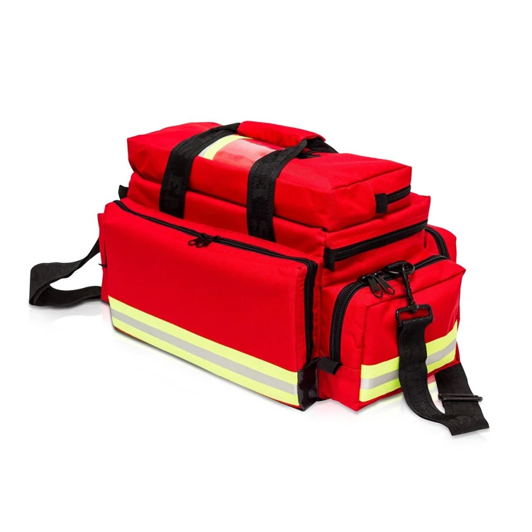 Medical Life Support Elite Emergency Large Capacity Red Bag,Medical ...