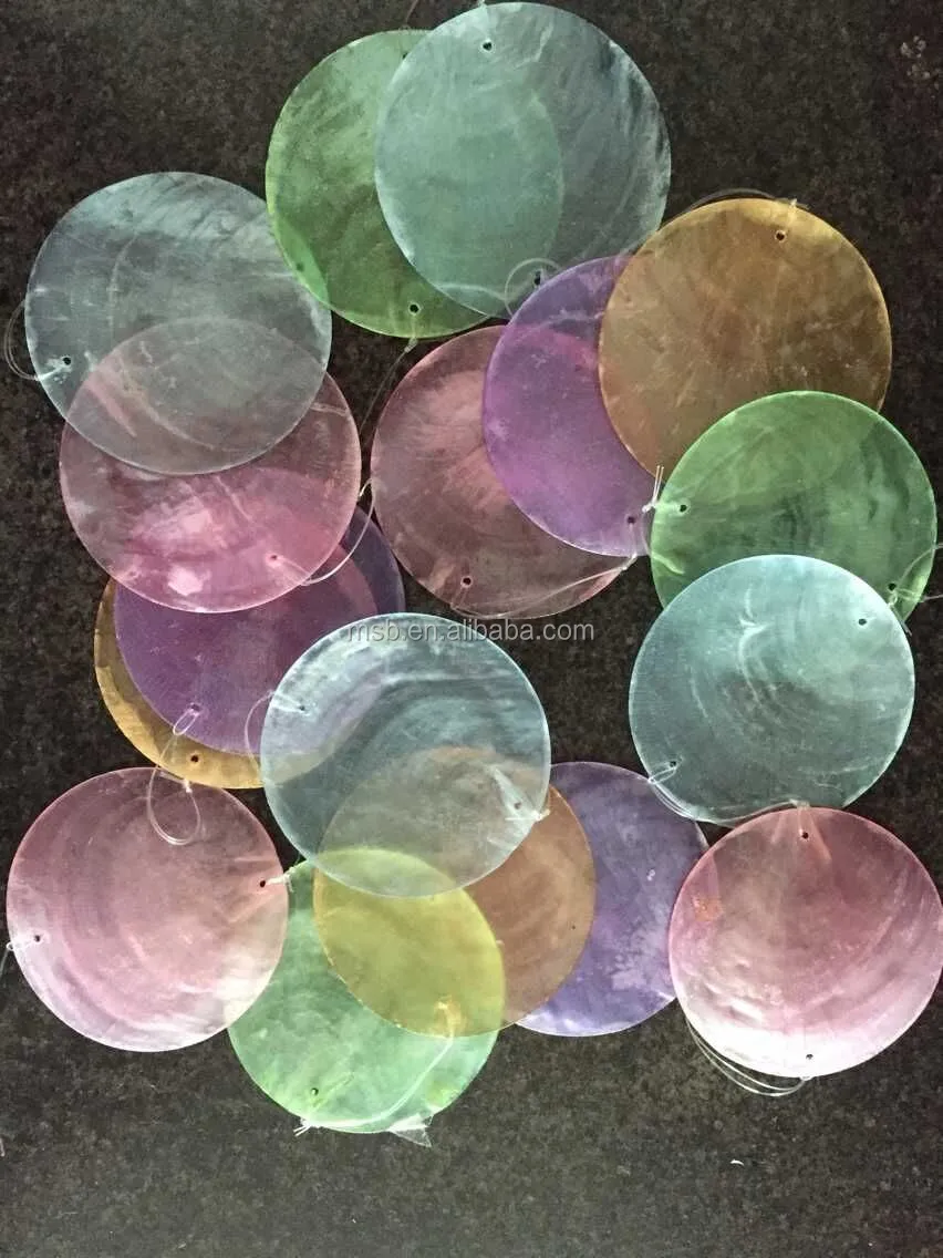 Painted Purple Round Chandelier Made Of Capiz Sea Shell - Buy Capiz Sea ...