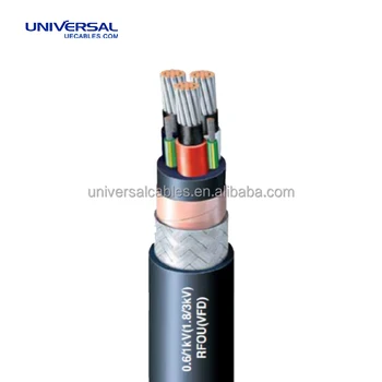 Epr Insulation Tinned Annealed Copper Wire Braid Screen 0.6/1kv Vfd ...