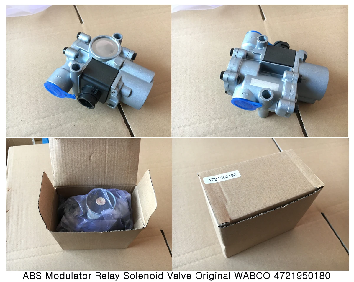 Válvula Solenoide de relé, modulador ABS de 24V para freno de aire de ...
