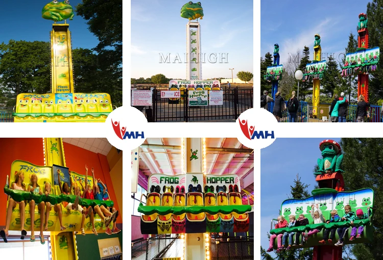 Hot Sale Amusement Park Rides 6 Seats Frog Jumping Hopper Jumping Rides ...