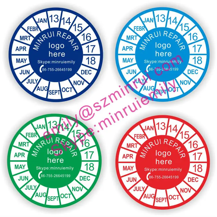 Custom Round Warranty Stickers With Date&logo,Destructible Warranty ...