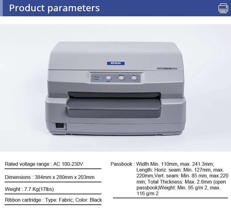New Original Dot Matrix Bank Passbook Printer For Plq-20 - Buy Printer ...