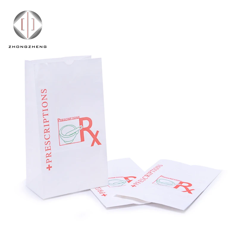 Rx Kraft Paper Pharmacy Prescription Pill Medicine Paper Bag For ...