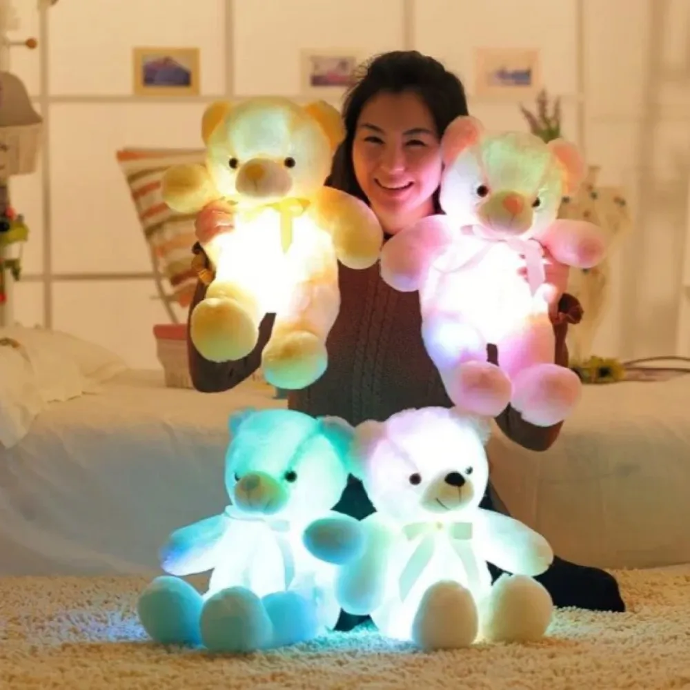 Plushie-oso De Peluche Con Luz Led Para Niños,Peluche De Oso De Peluche ...