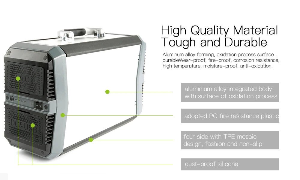 2017 New High Capacity 156000mah Portable Industrial Power Bank 500w Ac ...