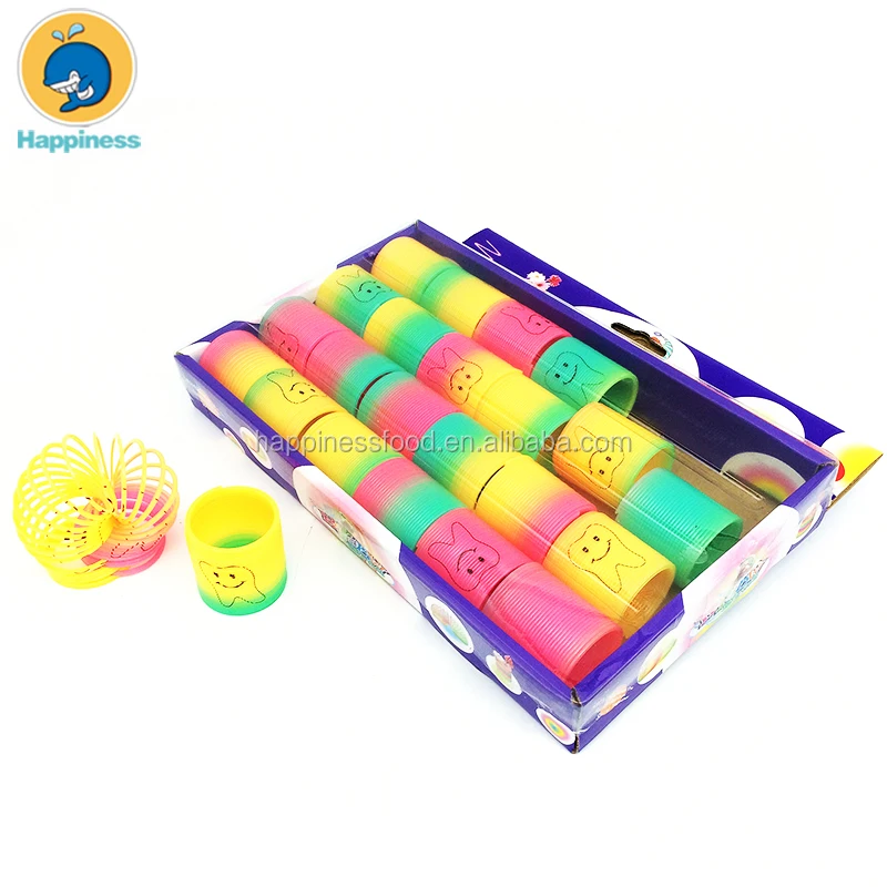 Best Selling Plastic Magic Circle Toys Funny Slinky Rainbow Spring For ...