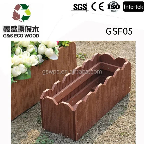 Durable WPC Flower Boxes for Outdoor Garden Decor