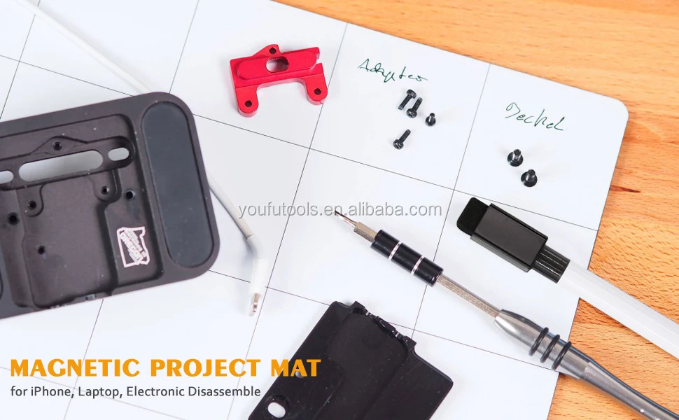 Magnetic Design Working Pad Mat Repair Tool Screw Sort Guard Keeper Mat ...