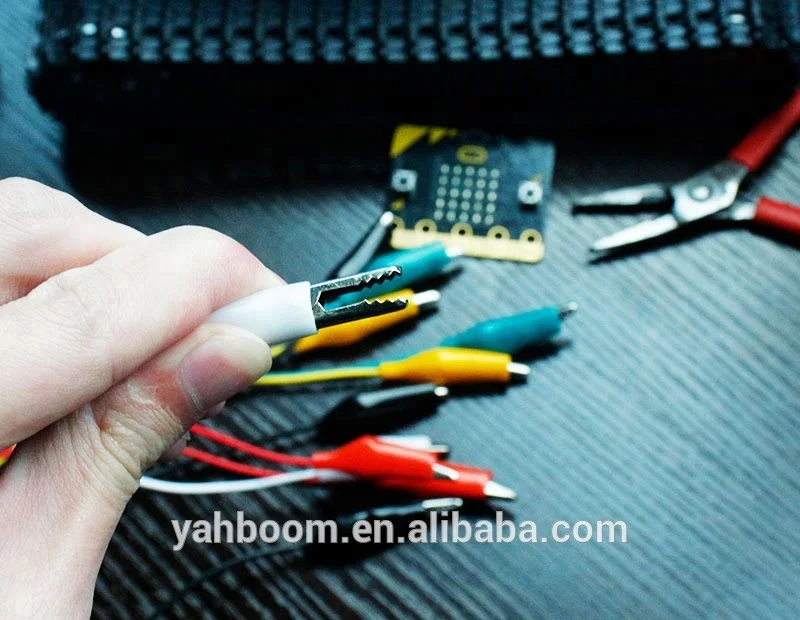 Yahboom 13.78in/10 Pcs Stainless Steel Crocodile Microbit Alligator ...