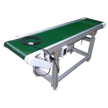 Led Lights Black Conveyor Belt For Assembly Line - Buy Black Conveyor ...