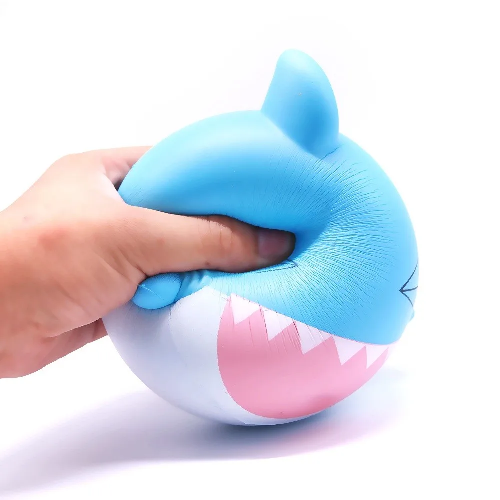 Giant Laughing Baby Shark Pu Foam Super Slow Rising Stress Ball - Buy ...