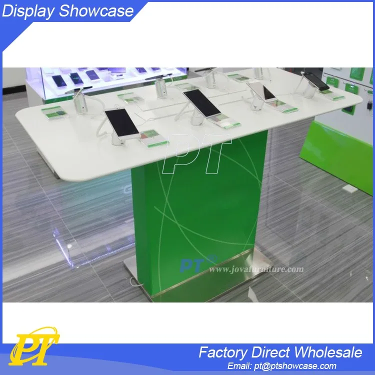Square Mobile Phone Display Counter,Shop Counter Table Design To ...