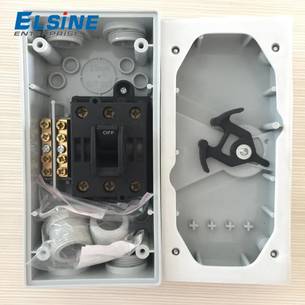 Ukf 440v 20a 32a 45a 63a Ip66 Ac Waterproof Enclosed Isolator Switch - Buy 63a Isolator Switch ...